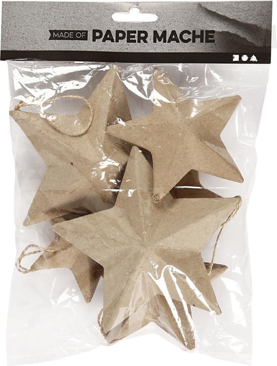 Sterren, d: 7,5+10+12,5 cm, 6 stuks | bol.com