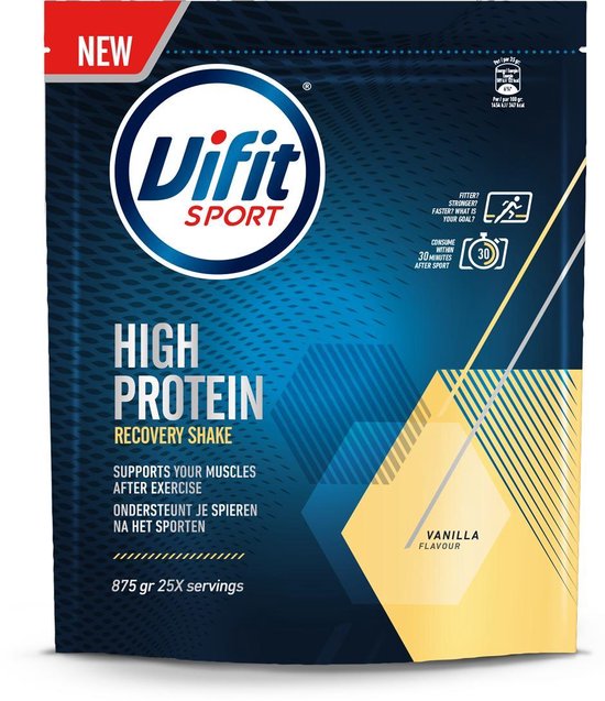 Vifit Sport Proteine Shake - Vanille - 875g | bol