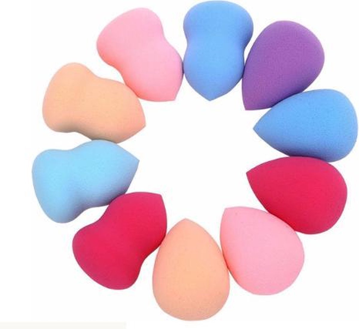 Foundation - 10 stuks Make-up spons - opmaak spons - Blender - 10 STUKS ...