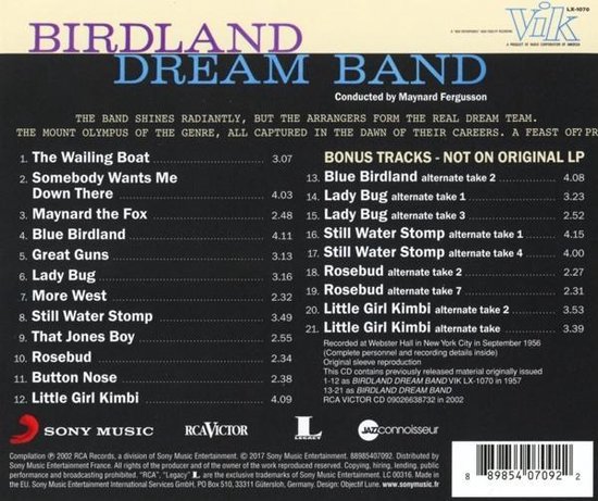 Birdland Dreamband Maynard Ferguson Cd Album Muziek Bol
