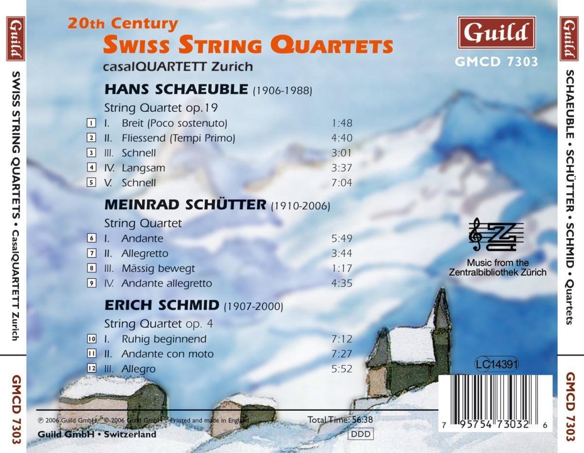 Swiss String Quartets, Casal-Quartett Zurich | CD (album) | Muziek | bol.com