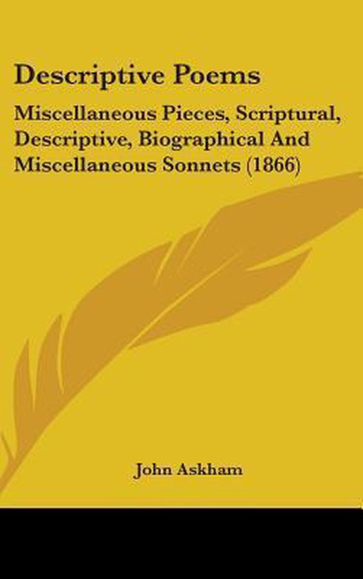 Descriptive Poems, John Askham | 9781436933377 | Boeken | bol.com
