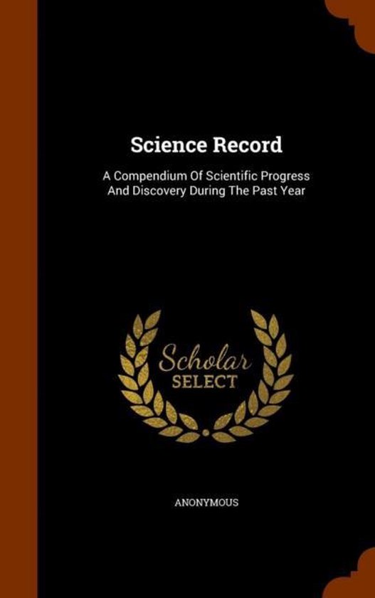 Science Record | 9781345548501 | Anonymous | Boeken | bol.com