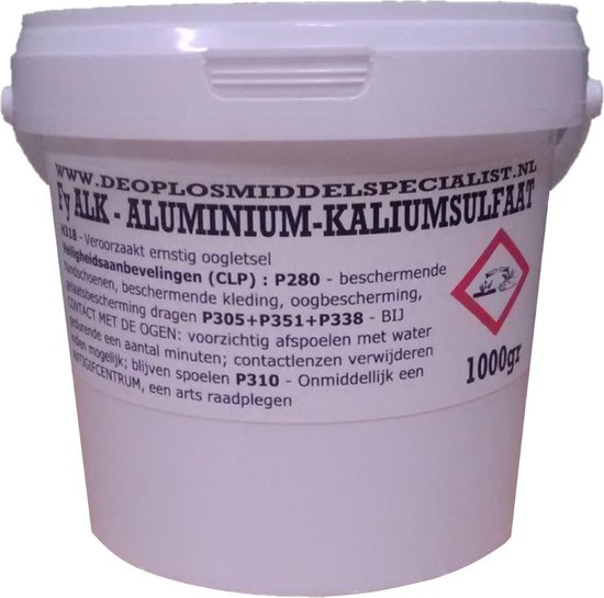 1000gr Aluminium Kaliumsulfaat (ALK, hortensia blauw) | bol