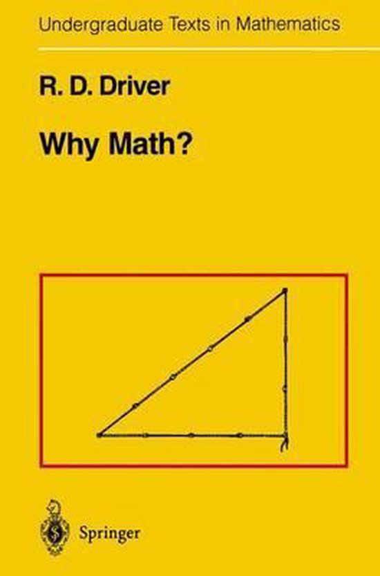 Why Math? | 9780387909738 | Rodney D Driver | Boeken | bol.com