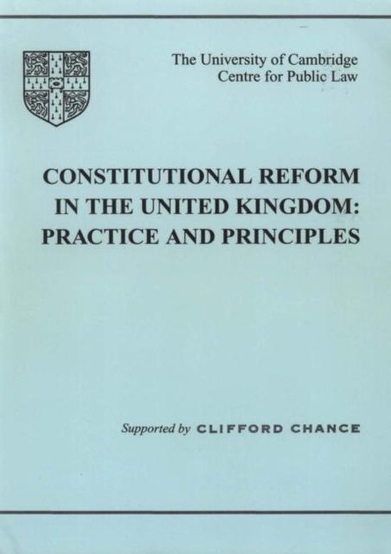 Constitutional Reform in the United Kingdom | 9781901362848 ...