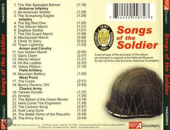Songs Of The Soldier, U.S. Army Chorus | Muziek | bol