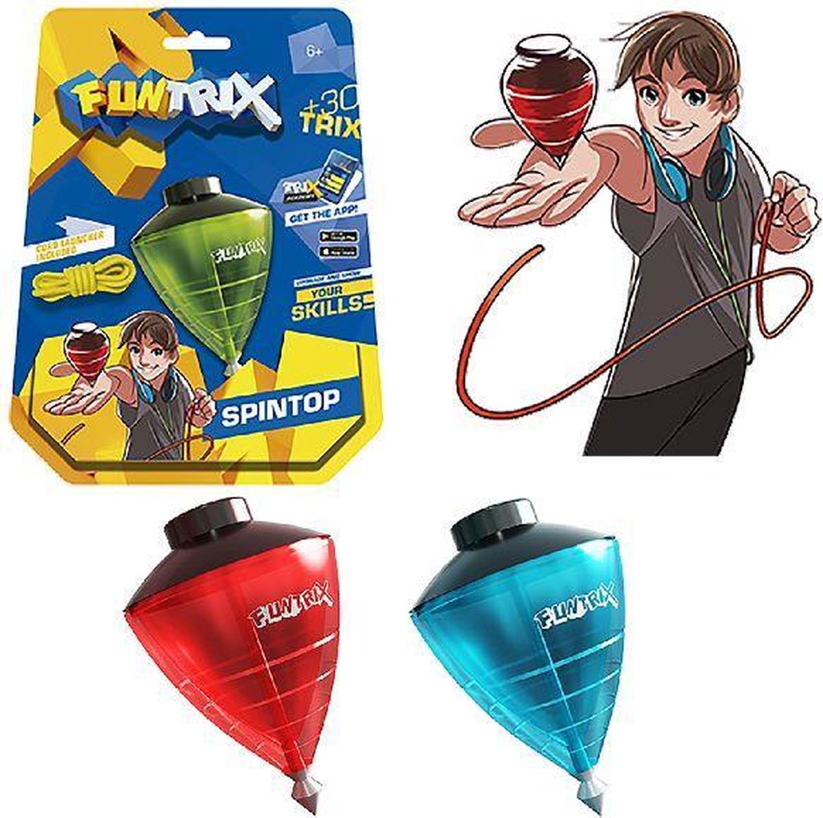 Funtrix Spin Top App Trix Academy Assorti | Games | bol.com