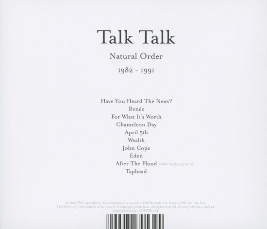 Natural Order: 1982-1991, Talk Talk | CD (album) | Muziek | bol