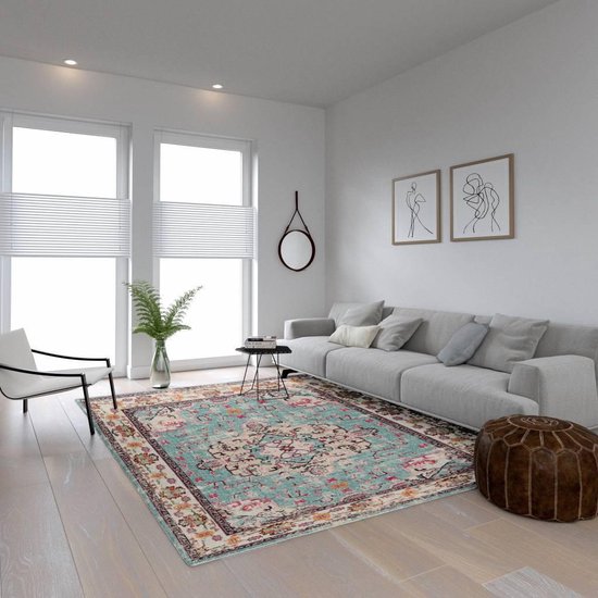 Karpet Bodrum Aqua Multi Kleur | bol