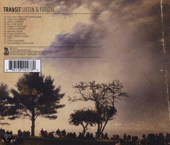 Listen & Forgive, Transit | CD (album) | Muziek | bol