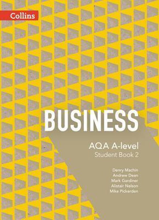 Aqa A-Level Business -- Student Book 2, Denry Machin | 9780007597567 ...