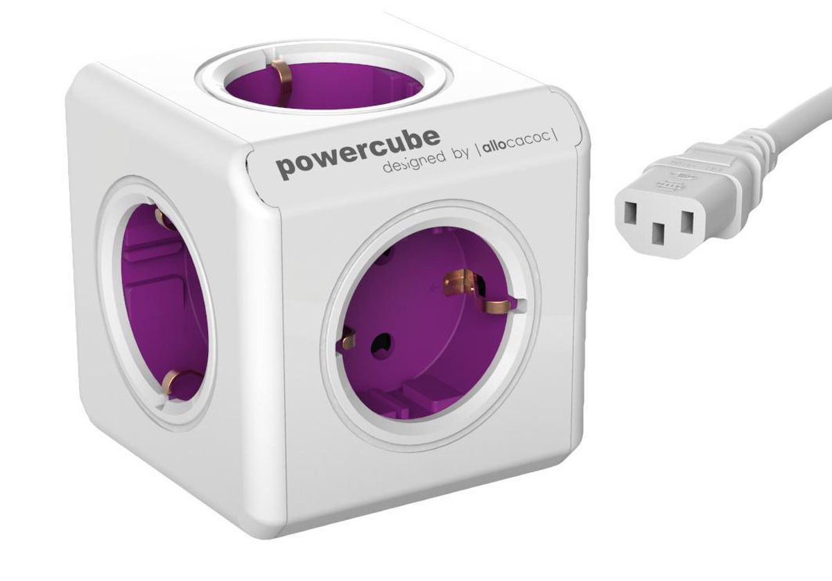 DesignNest PowerCube ReWirable Multifunctionele Reisstekker - 3x wereldstekker | bol