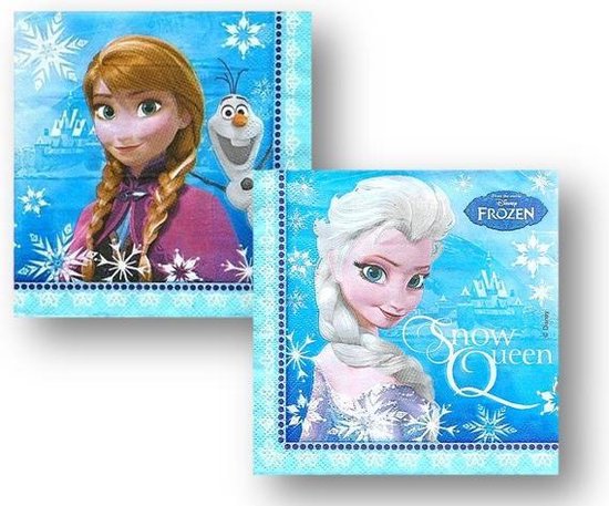 Frozen papieren servetten 33x33 (16 stuks) 2-laags Disney | bol