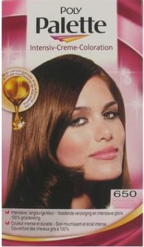 Schwarzkopf Poly Palette Haarverf - nr. 650 Kastanje Middenbruin | bol