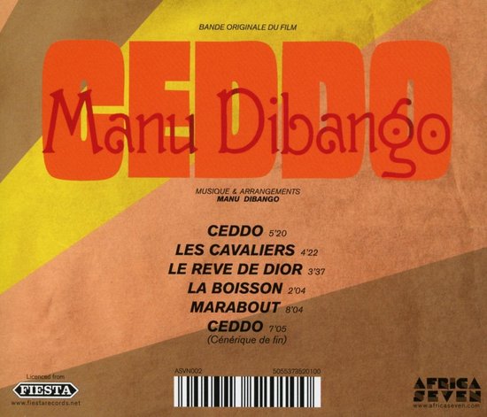 Ceddo (Bande Originale Du Film), Manu Dibango | CD (album) | Muziek ...