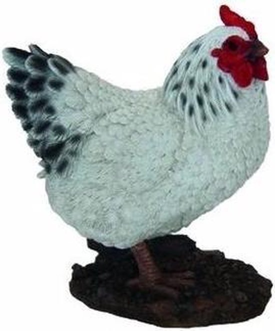Dierenbeeldje kip wit 20 cm | bol.com