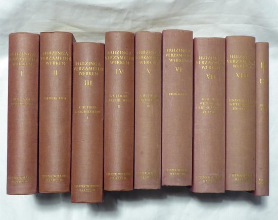 Huizinga Verzamelde Werken - deel I t/m IX, Johannes Huizinga ...