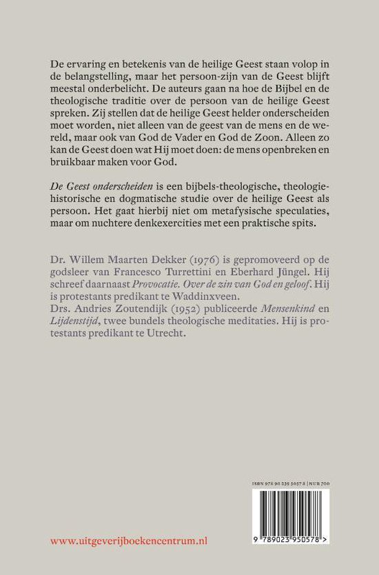 De Geest onderscheiden, Andries Zoutendijk | 9789023950578 | Boeken | bol