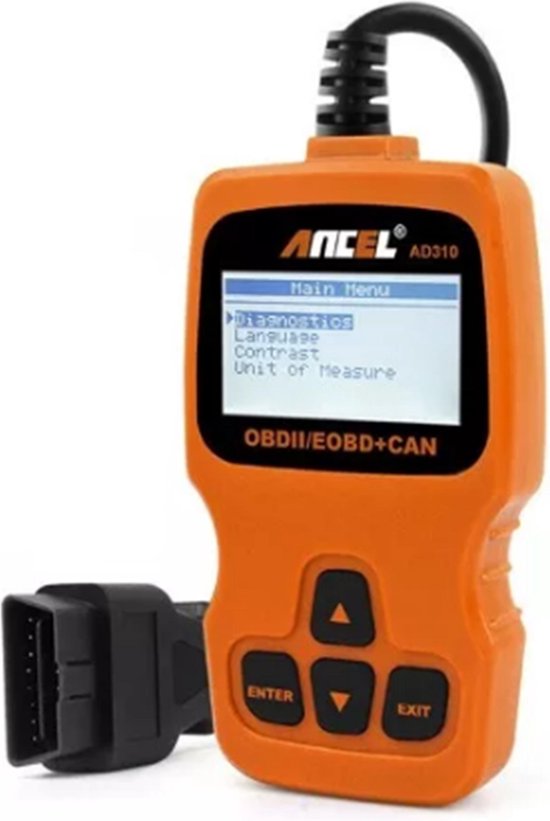 AD310 Diagnosecomputer - OBD II - OBD2 - EOBD - CAN Handscanner – Diagnoseapparatuur –... | bol.com