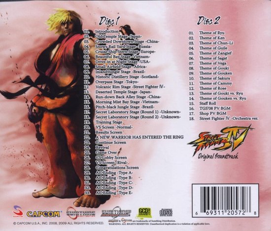 Street Fighter 4, Ost -Game Soundtrack- | CD (album) | Muziek | bol.com