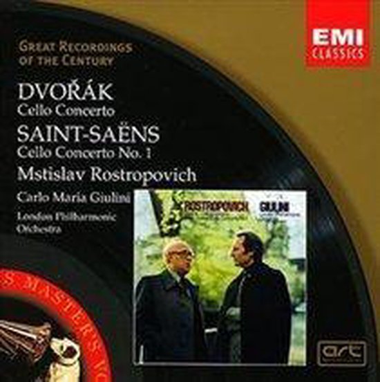 Dvorak; Saint-Saens: Cello Concertos / Rostropovich, Giulini, LPO ...