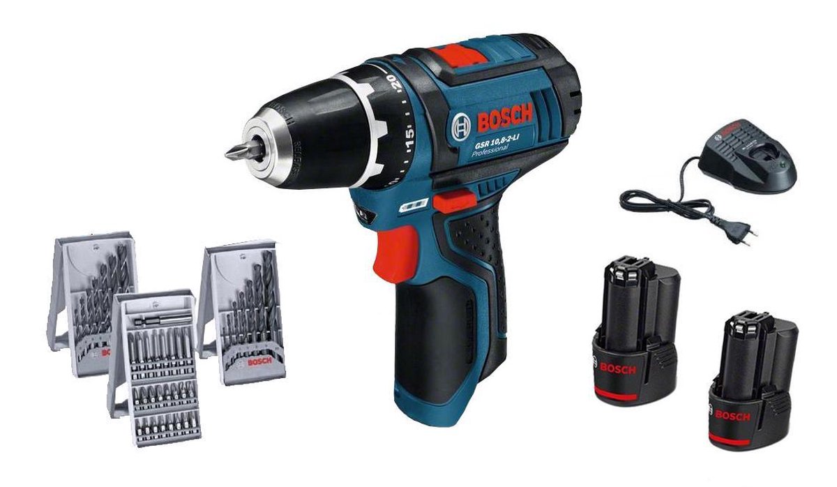 Bosch Schroefmachine GSR 10,8-2-LI-Set | bol.com