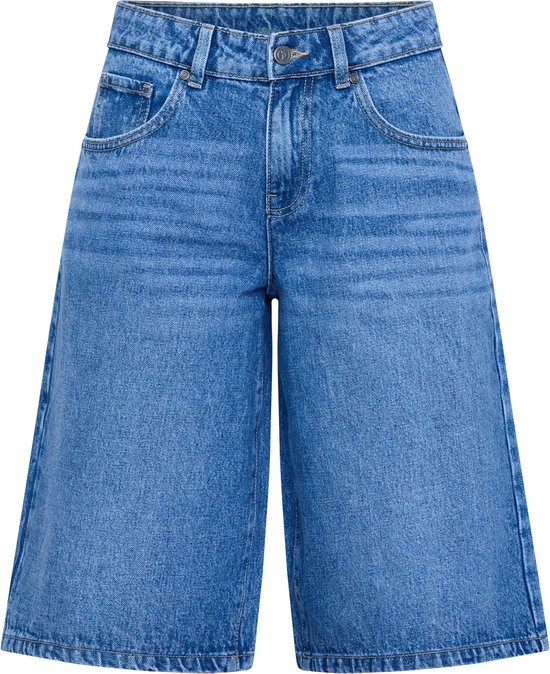 SISTERS POINT Ofira-sho - Dames short - Mid Blue Denim - Maat S | bol