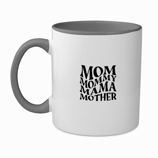 Hacebo® - Mom Mama Mother Mammy koffiebeker grijs - Mama - cadeau mama ...