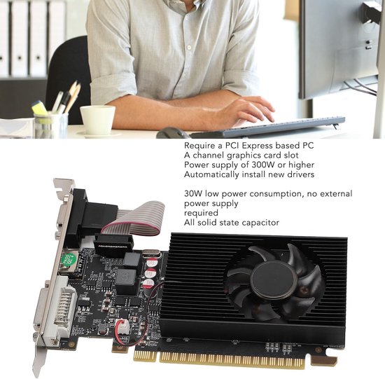 Grafische Kaart - Videokaart GPU - Computer Uitbreiding - Low Profile ...