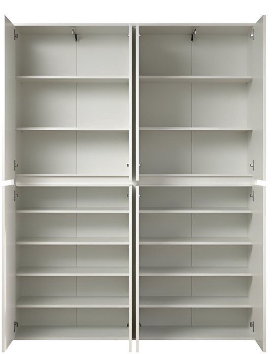 trendteam multifunctionele kast Nevada wit melamine 148x191x34 cm | bol