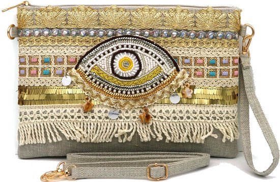 Clutch - oog design - 28x19 cm | bol