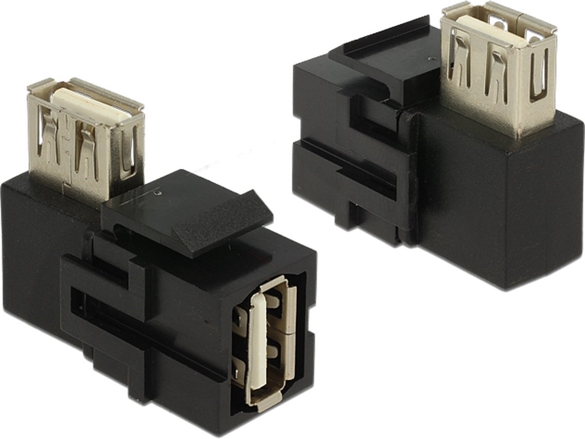 Keystone USB2.0 module - zwart - haaks | bol.com