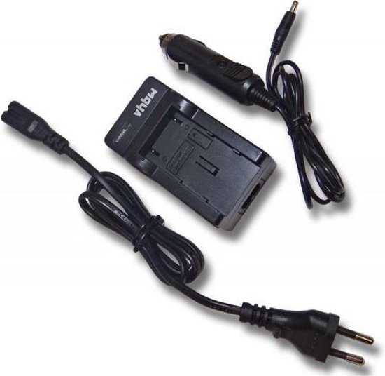 Accu oplader voor Sony NP-BG1 en NP-FG1 accu's - Met 12V plug - Zwart | bol