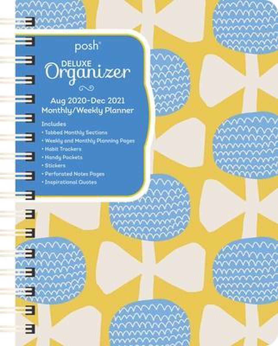 Posh: Deluxe Organizer 17-Month 2020-2021 Monthly/Weekly Planner ...