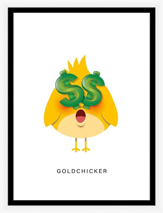 Emoticon Chicks posters - Tinder chick poster - goldchicker poster ...