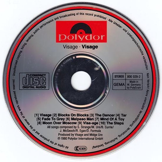 Visage, Visage | CD (album) | Muziek | bol