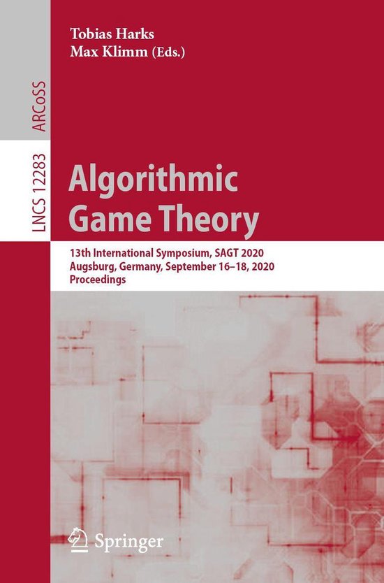 Lecture Notes in Computer Science 12283 - Algorithmic Game Theory ... Lecture Notes in Computer Science 12283 - Algorithmic Game Theory ...