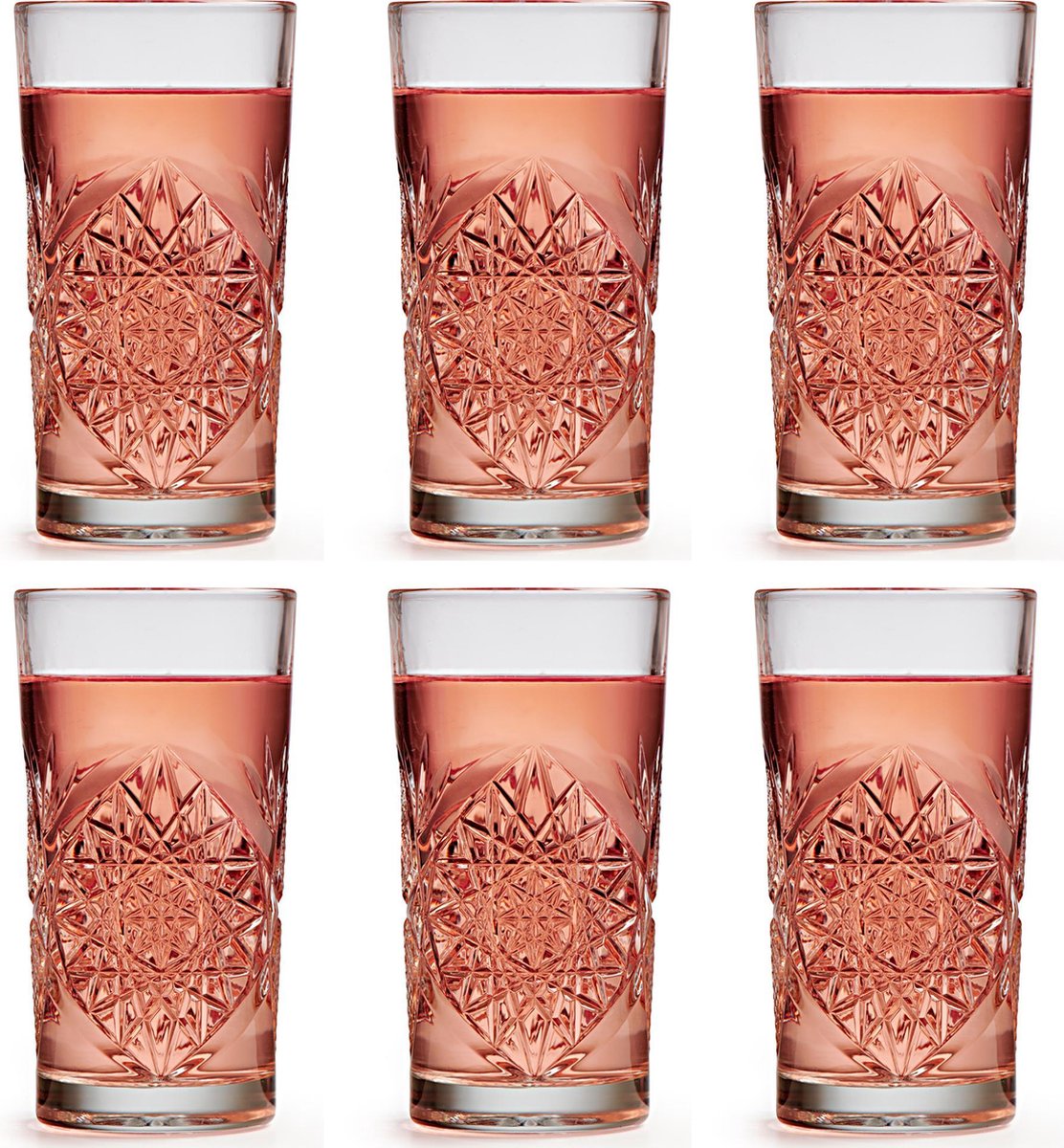 Libbey Hobstar Longdrinkglas – 355 ml / 35,5 cl - 6 stuks - vintage ...
