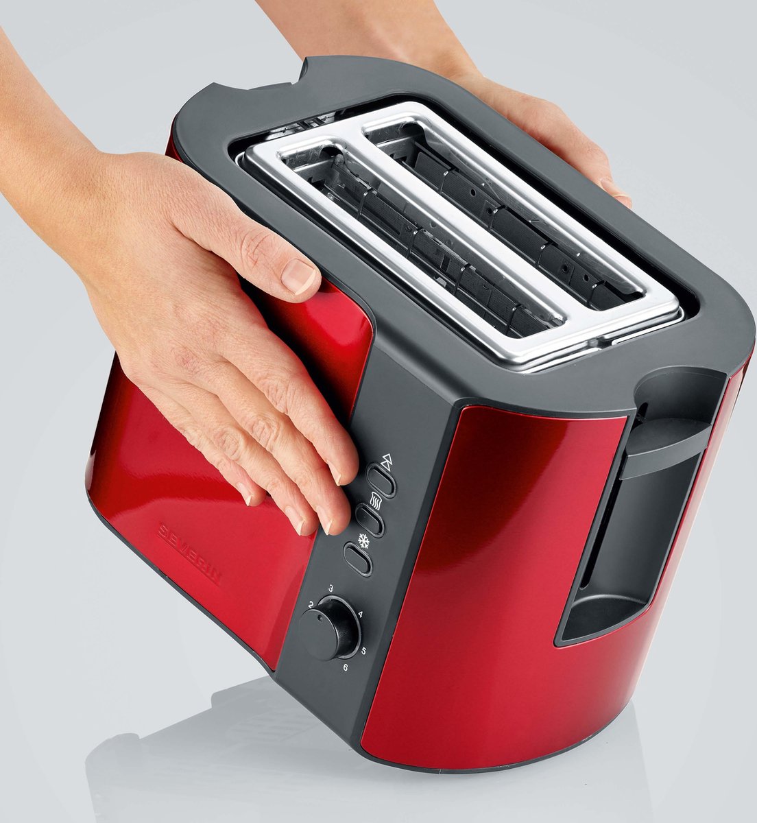 Severin AT 2217 - Broodrooster - Rood/Zwart | bol.com