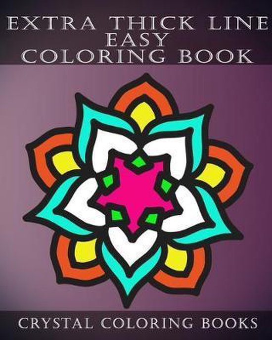 Extra Thick Line Easy Coloring Book | 9781086973259 | Crystal Coloring ...