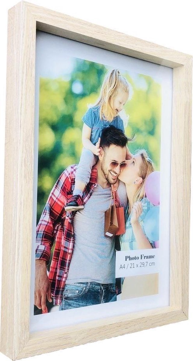 Ruca Box Frame houten fotolijst - A4 - Bruin | bol.com