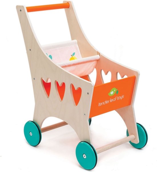 Houten winkelwagentje | Tender Leaf Toys | bol.com