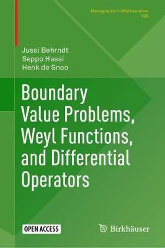 Boundary Value Problems Weyl Functions and Differential Operators | 9783030367138 |... | bol