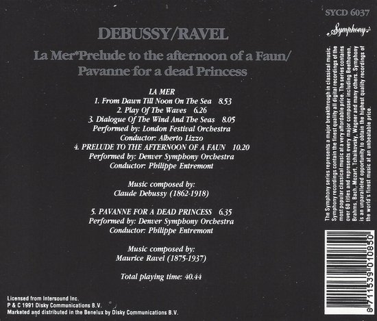 La Mer-Prelude, Claude Debussy/Maurice Ravel | CD (album) | Muziek ...