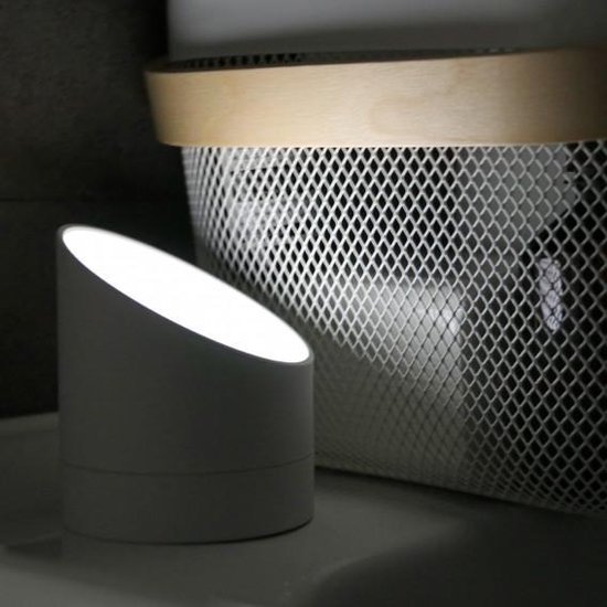 Gingko Wekker - Alarmklok LED lamp - Edge Light grijs - oplaadbaar | bol