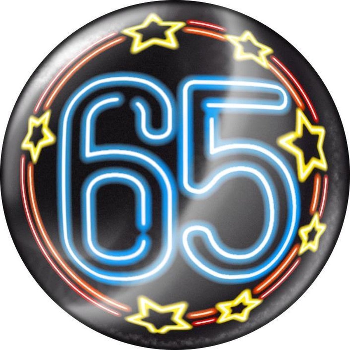 Paper Dreams Button 65 Neon 5,5 Cm Zwart | bol.com