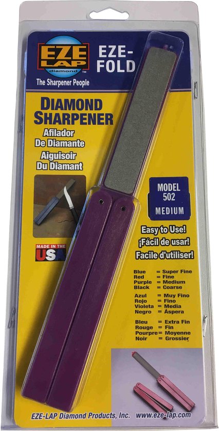 EZE-LAP EZE-Fold Diamond Sharpener - Medium - Grit 400 | bol