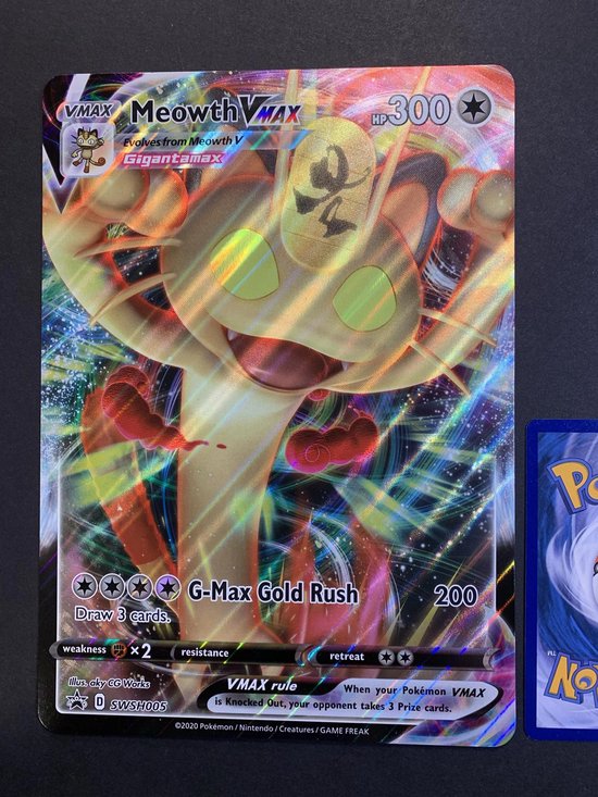 Meowth VMAX Full Art Oversized Pokémon kaart | Games | bol