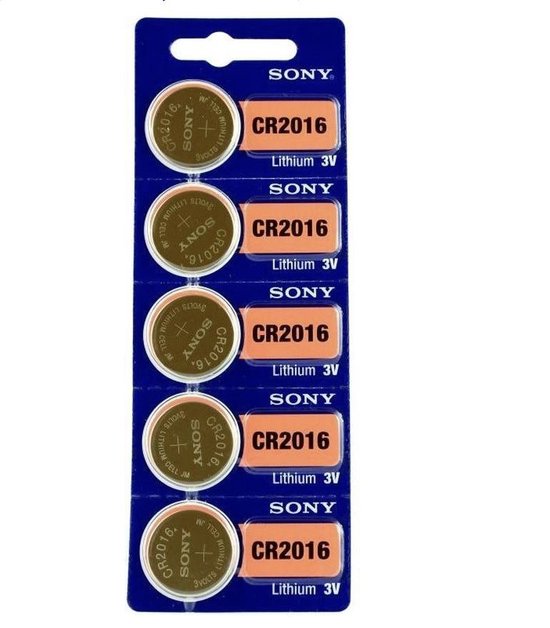 5 Stuks Sony CR2016 huishoudelijke batterij Single-use battery Lithium ...
